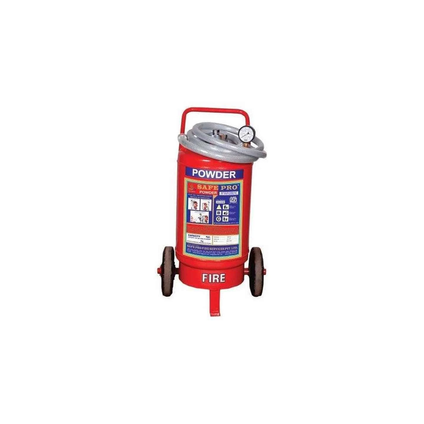 Buy Safe Pro 25kg Trolley DCP Fire Extinguisher at best prices