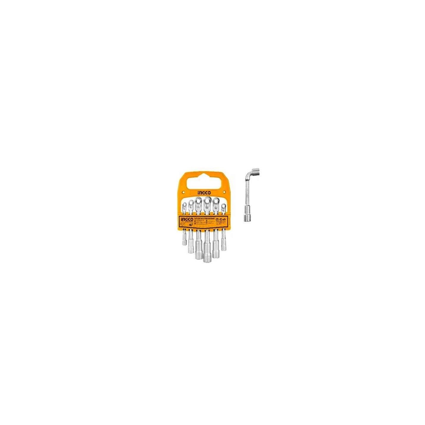 Buy Ingco LASWT0601 CrV L-Angle Socket Wrench Set online