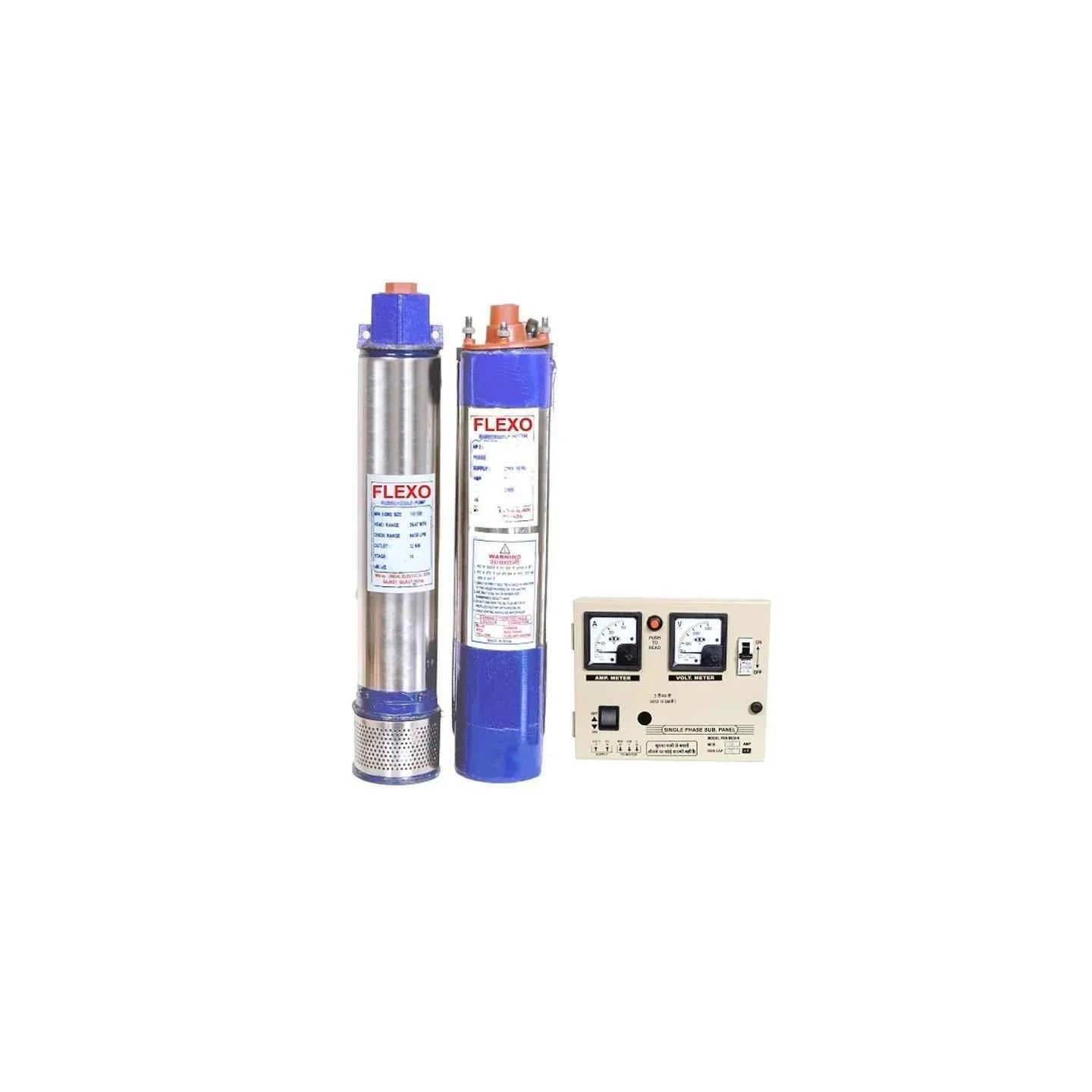 Flexo 1HP Borewell Submersible Pump Oil Filled Single Phase 180-220V ...