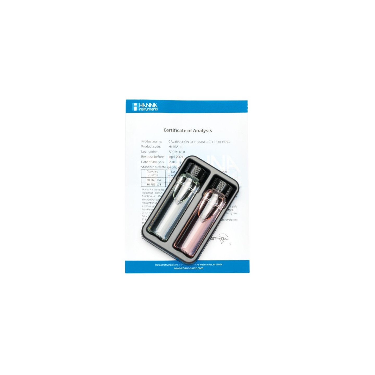 HI762-11 Free Chlorine Ultra Low-Range Checker HC Calibration Check Set ...