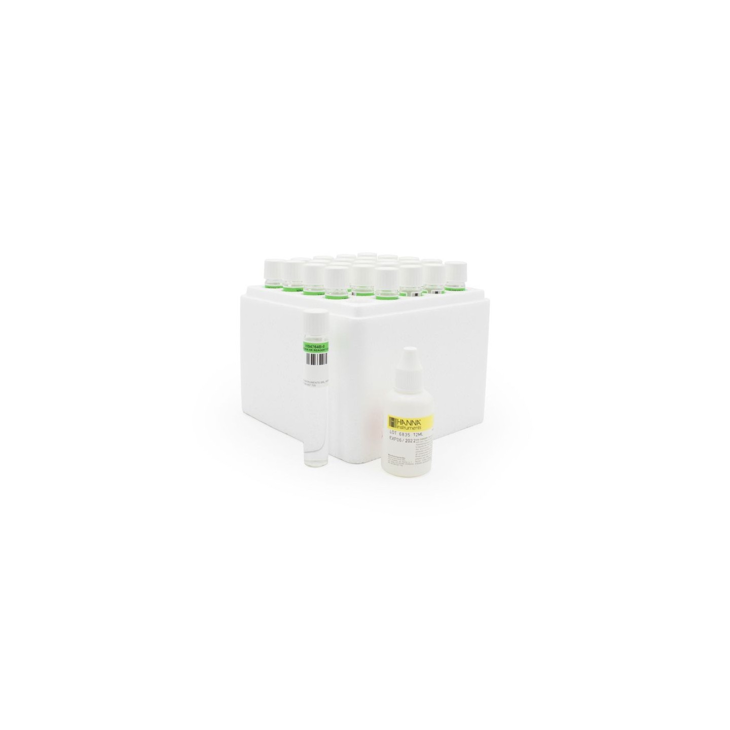 HI94764B-25 Ammonia High Range Reagents, Barcode, 25 Tests, Nessler ...