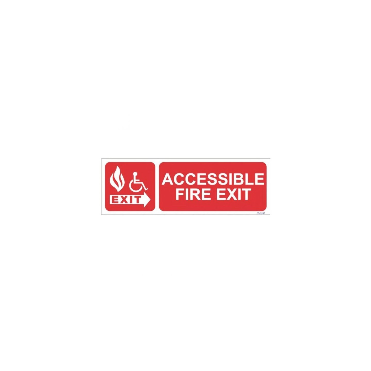 Buy Accessible Fire Exit Sign for Industrial Usage | best price