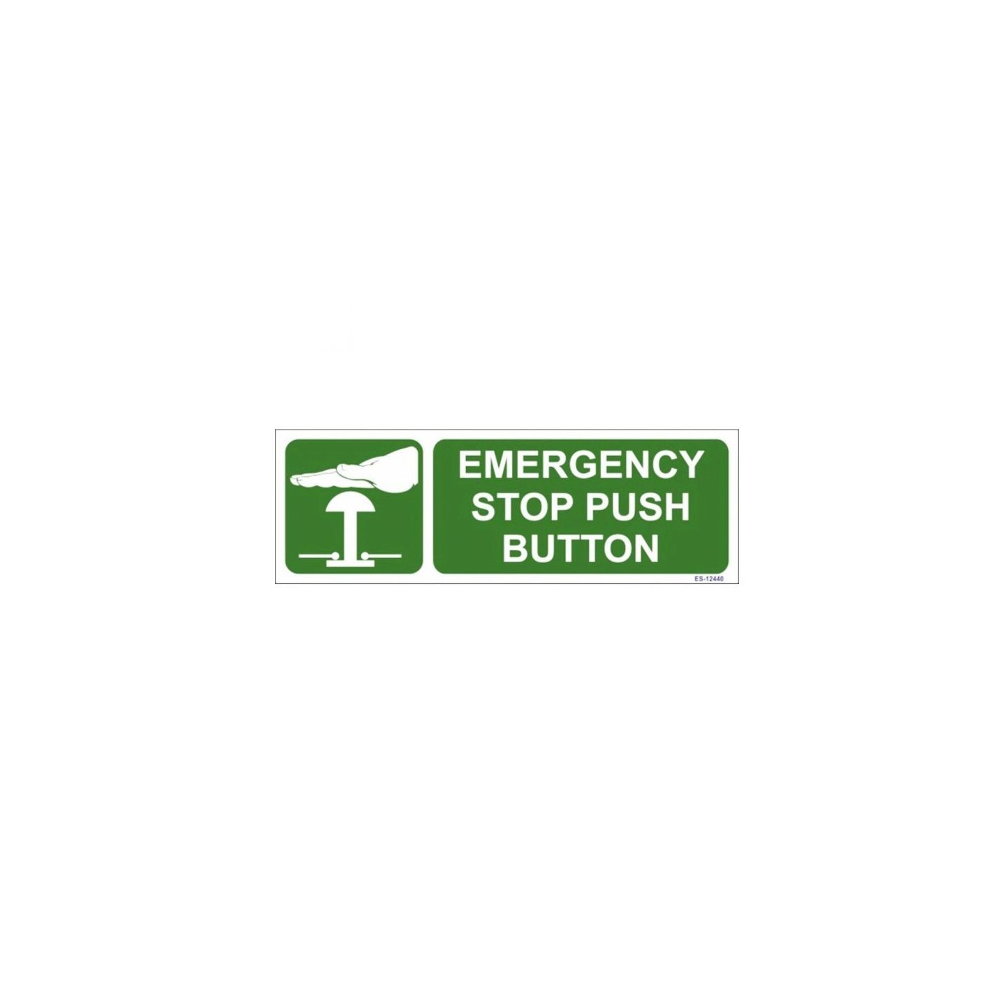 Buy Emergency Stop Push Button Sign at lowest price in India