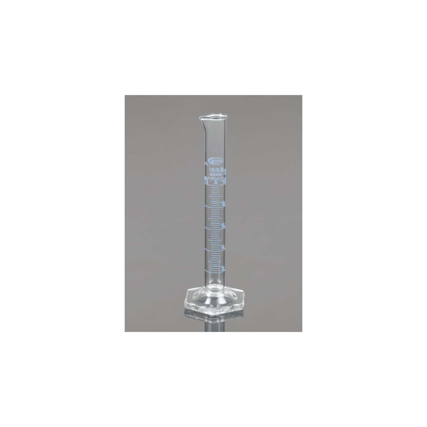 Buy Measuring Cylinder With Spout Hexagonal Base at best price