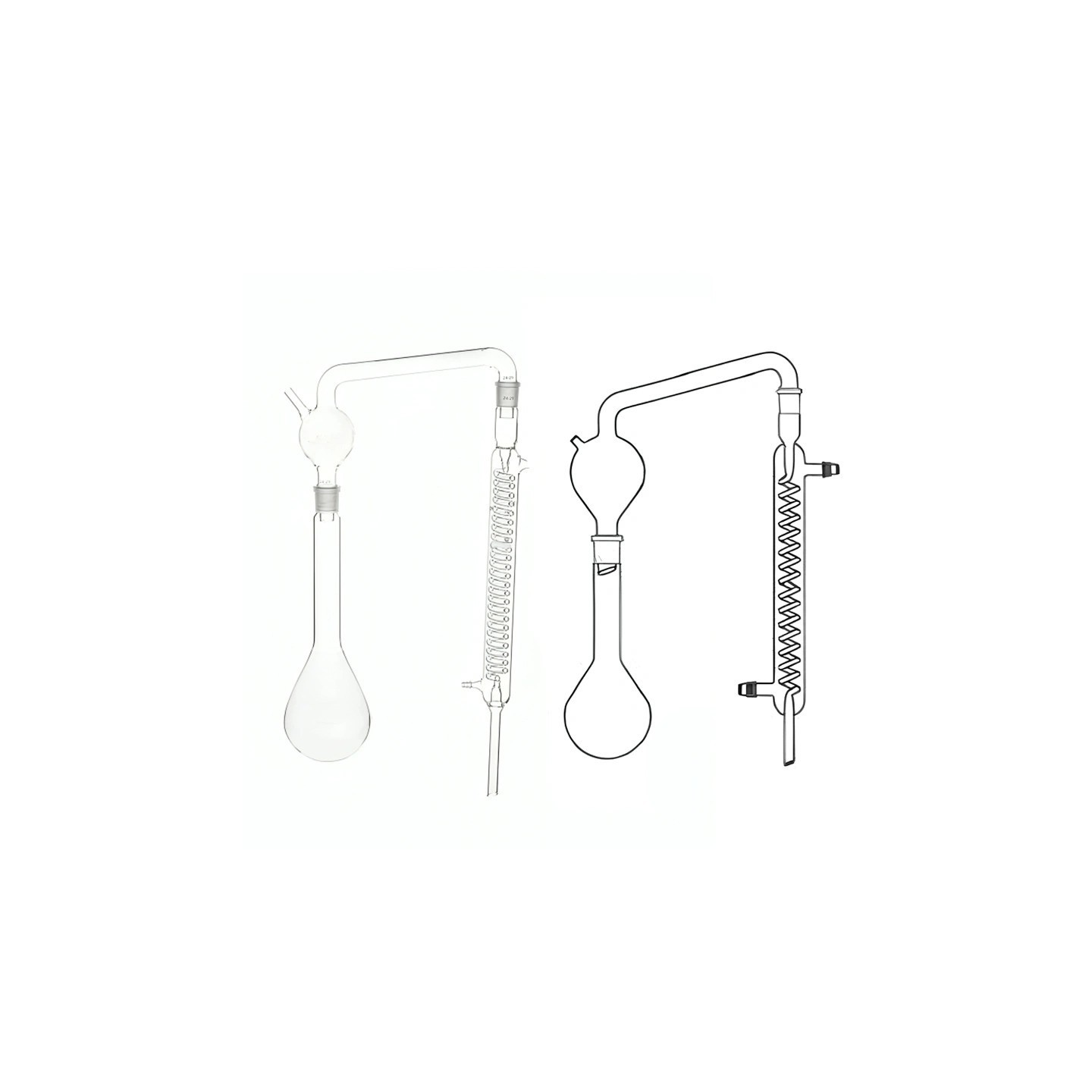 Buy Ammonia Distillation Apparatus 500ml Kjeldahl Flask Lab