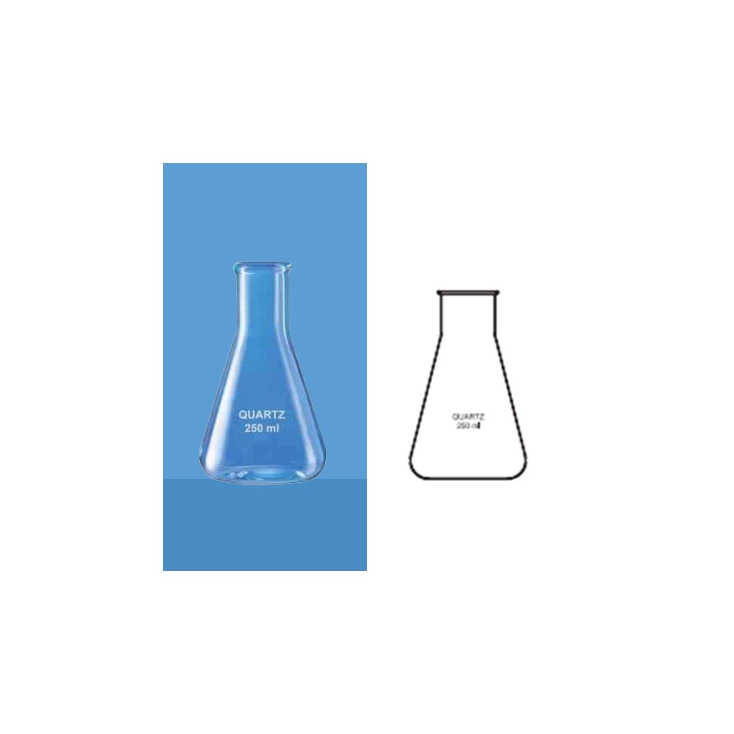 Buy Borosil 100 ml Quartz Erlenmeyer (Conical) Flask 4984016